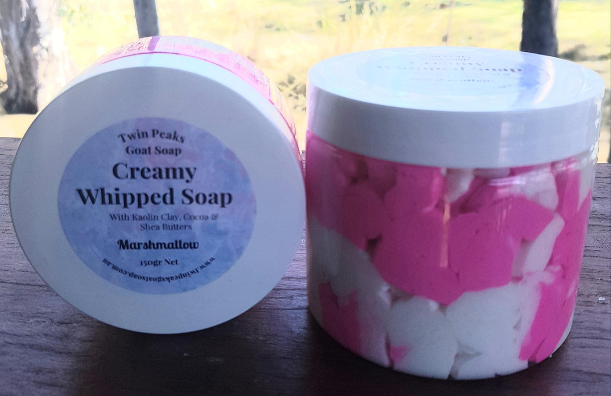 Marshmallow Whipped Soap 250gr – Twin Peaks Goat Soap